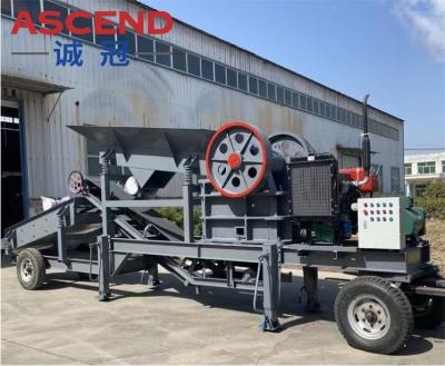 Cina Macinatrici mobili a motore diesel per le linee di produzione di lavorazione della pietra di sabbia in vendita
