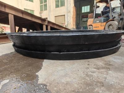 China Uitvoergrootte 150 Mesh Gold Silver Ore Grinding Machine 0,5tph Capaciteit Water Wet Pan Mills Met Double Twee Rollers Te koop