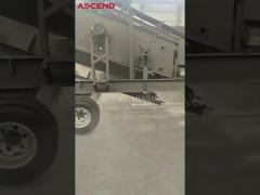 150-200tph Marmeren Mobiele de Kaakmaalmachine van de capaciteitssteenkool met Trillende de Mijnbouwmachines van de Voeder Grote Schaal