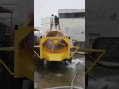 중국 아스엔드 금 세척 공장은 시속 50~70t/h