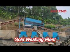 river placer alluvial gold ore trommel screen washing plant