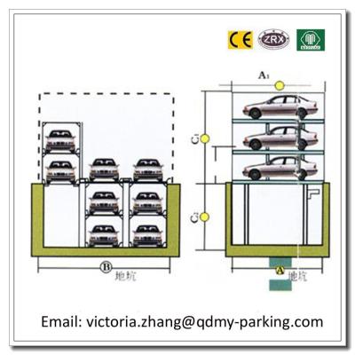 China Pit Design 2 Level Mechanical Parking Equipment Automated Vertical Car Parking System for sale