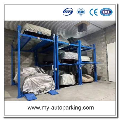 China 3 Level 4 Post Vertical Parking Lift, Hot Sale Triple Stacker for Residential & Public Lots for sale