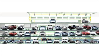 China Sistema de estacionamiento automatizado con transportador robótico/sistema de estacionamiento de carros en venta