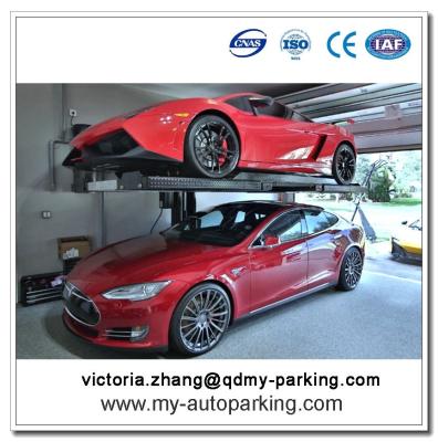 1 Post Hydraulic Cylinder Car Parking Lift for Home Garages for Sale
