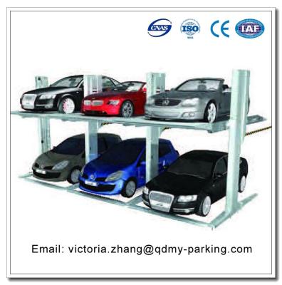 China Mechanical Parking System Two Post Simple Parking Lift for 2 Cars for sale