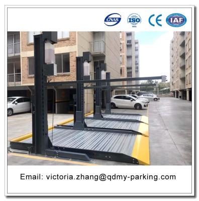 China Mechanical Parking System Two Post Simple Parking Lift for 2 Cars for sale