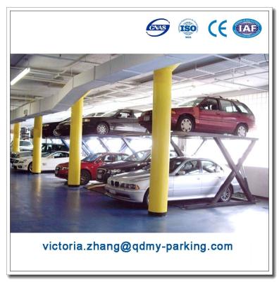 China 2 Level Double Car Parking Lift Hydraulic Double Scissor Car Lift for sale