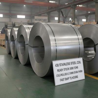 China 430 Stainless Steel Coil 5000 Tons Ready Stock with 2B BA Finish and 72 Hours Fast Ship for sale