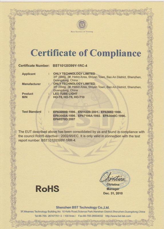  - ONLY Technology LTD