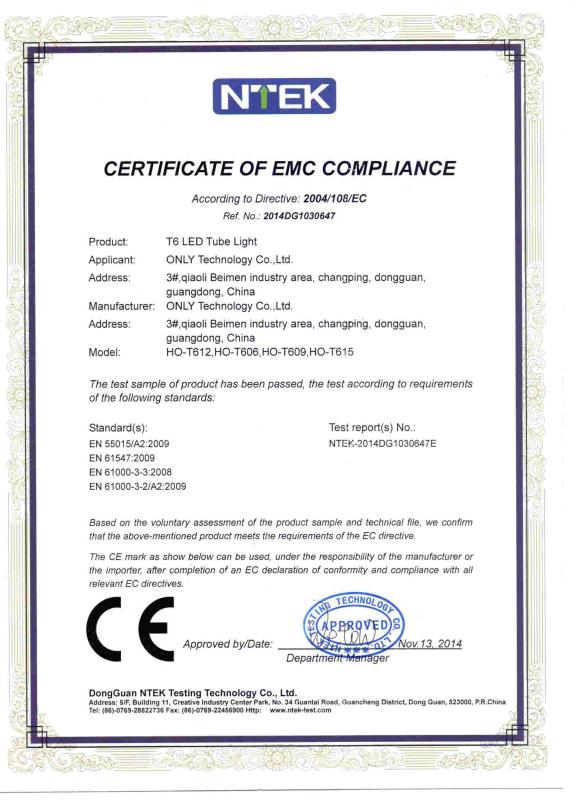  - ONLY Technology LTD