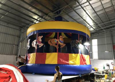 China Commercial Inflatable Carousel Bounce House For Backyard 6 * 6m for sale