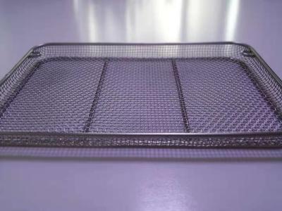 China Square Round Edge Flat Mesh Basket for sale