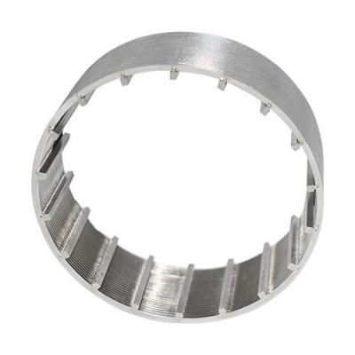 China SS Wedge Wire Screen Slotted Tube pipe For Industrial Filtration and solid liquid separation for sale