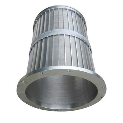 China Johnson Type Wedge Wire Screen Cylinder Baskets For Wastewater Treatment for sale