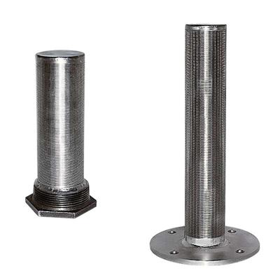 China AISI 304 Wedge Wrapped Wire Screen Resin Trap Strianer For Water Filter for sale