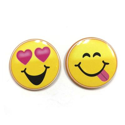 China Wholesale Custom Metal Hard Enamel Buckle Tinplate Badge Smiley Face Yellow Lapel Pin for sale