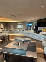 China Practical Contemporary Dining Table Set Warm Hotel Dining Table And Chairs Drawing Based for sale