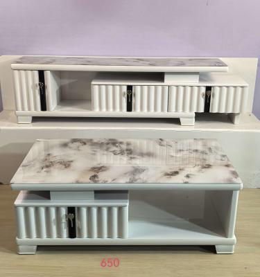 China White Modern Living Room TV Stands Marble Look Glass Top TV Stand Luxury for sale