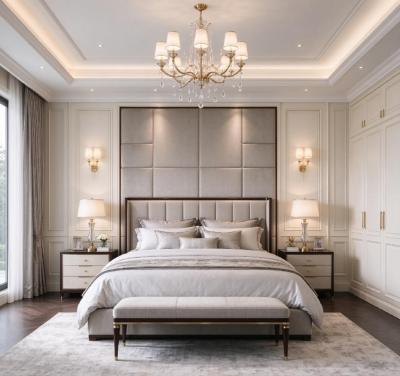 China Natural Villa Bedroom Furniture Custom Dimensions King Bedroom Furniture Sets for sale