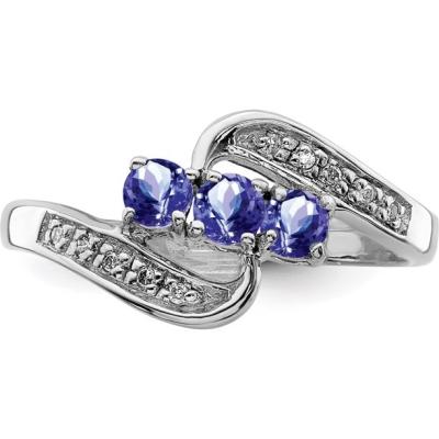 Китай Со стерлинговым серебряным обручальным кольцом Tanzanite родия 925 продается