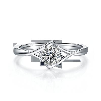 China Quilate Moissanite natural Ring Gemstone Wedding Promise Engagement das mulheres 3 à venda
