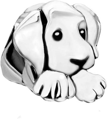 China encantos de prata de encontro do grânulo do cão da joia de 1.5-2.5mm SBI para o pendente da colar dos braceletes à venda