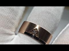 Celestial Stacking Wedding Ring in 9k Yellow Gold For Women