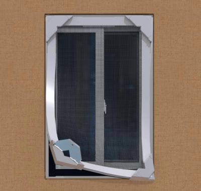 China Anti strong wind mosquito proof DIY Magnetic Fiberglass Insect Window Screen System for sale
