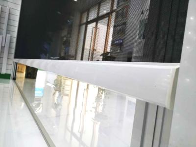 China Motorized ultra large retractable roller mosquito insect fly screen door for sale
