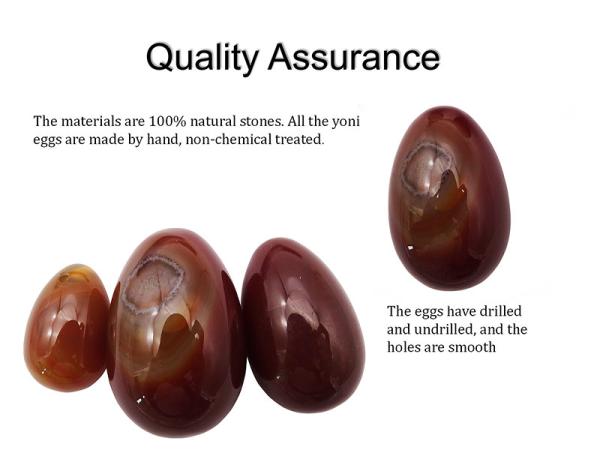 Quality Regional Feature Yoni Eggs Red Agate Natural Gemstone Jade Eggs For Women Kegel for sale
