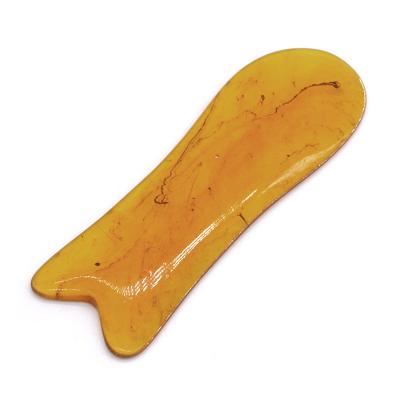 China Herramienta de masaje para el cuidado de la piel de múltiples estilos Resina Gua Sha Board para el meridiano del cuerpo de dragado y acupuntura de masaje OEM / ODM bienvenido en venta
