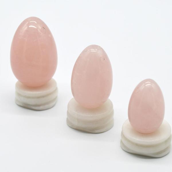 Quality Technique polished Rose Quartz and Jade Yoni Eggs 's Top Kegel Exercise Choice for sale