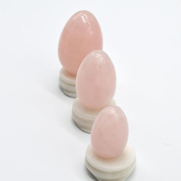 Quality Technique polished Rose Quartz and Jade Yoni Eggs 's Top Kegel Exercise Choice for sale