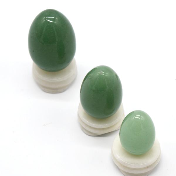 Quality Achieve Stronger Pelvic Floor with Carved Green Jade Yoni Eggs Kegel Exercise for sale