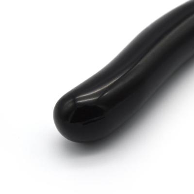 Cina Natura Gemstone Yoni Healing Wands Black Obsidian Curved Massage Wand per la Cura dei Cristalli femminili in vendita