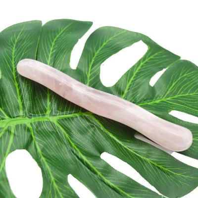 Cina Natura Gemstone Yoni Healing Wands Black Obsidian Curved Massage Wand per la Cura dei Cristalli femminili in vendita