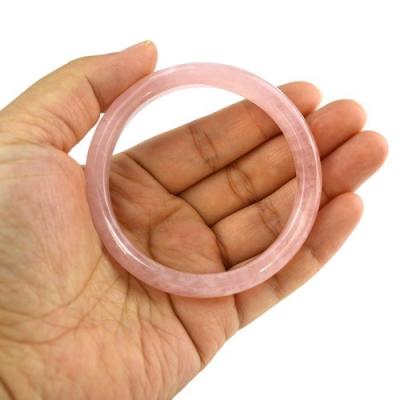 Cina Disponibile il logo personalizzato. Braccialetti per donna in quarzo rosa naturale. Braccialetto per donna di moda. in vendita
