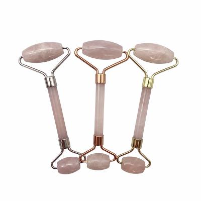 Cina Perfecore Jade Roller Beauty Rose Quartz Guasha Roller Face Neck Gua sha Massage Tool Stone per artigianato e cura della pelle a mano in vendita