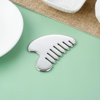Cina Acciaio inossidabile Gua Sha Pietra Massaggiatore per la testa per massaggiare il corpo Strumenti e salone di bellezza per la salute dei capelli in vendita