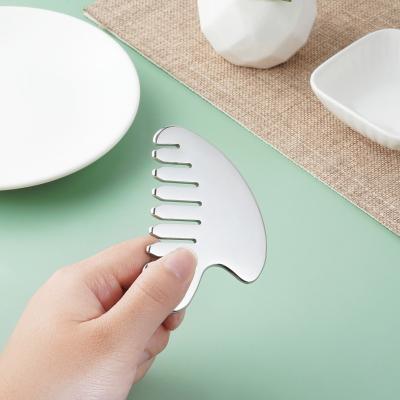 Cina Acciaio inossidabile Gua Sha Pietra Massaggiatore per la testa per massaggiare il corpo Strumenti e salone di bellezza per la salute dei capelli in vendita