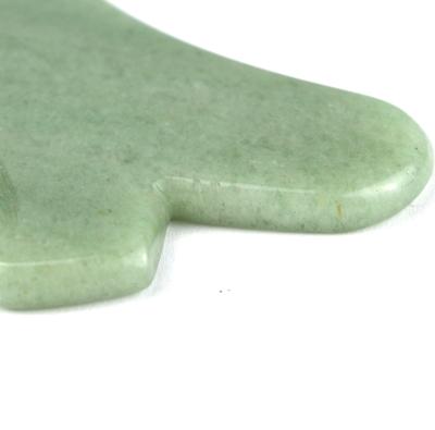 China Green Aventurine Guasha Gua Sha Face Tool Mode No abkgs-038 For Effective Lymphatic Drainage And Skincare for sale