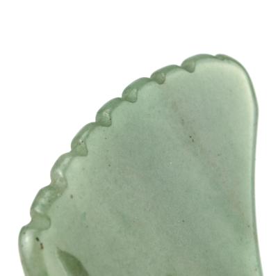 China Green Aventurine Guasha Gua Sha Face Tool Mode No abkgs-038 For Effective Lymphatic Drainage And Skincare for sale