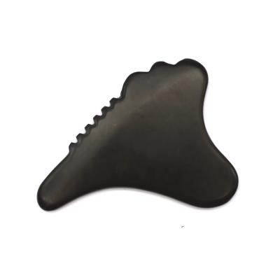 China Gua Sha Tool Facial Massager Bian Stone Eco-friendly Face 105*77mm 114*74mm 2 Pcs AKBS-030 for Facial Lymphatic Drainage for sale