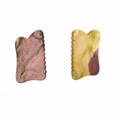 China Chinese Style Mookaite Body Massage Tools For Beauty Guasha Stone Scrapping Face Gua Sha Stone Therapy Massage Tool for sale