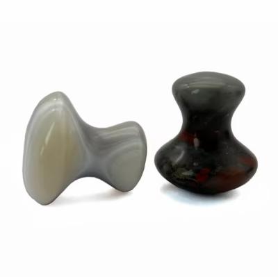 China 2024 Blood Stone Jade Stone Guasha Mushroom Massage Stone Gua Sha Face Tool The Perfect Solution for Reducing Fine Lines for sale