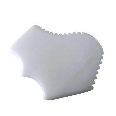 China Massagista Facial Fisioterapia Infravermelha Jade Branco Natural Gua Sha Tabela para Tratamento de raspagem 2024 Design à venda