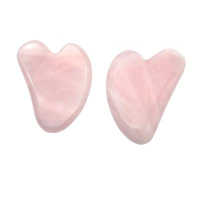 China 112*58mm Fish Shape Rose Quartz Guasha Plate/ Crystal Gua Sha Board for Body Holistic Therapy for sale