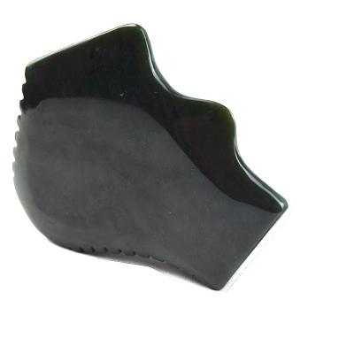 China Polished Technical Nephrite Jade Guasha Tools Gua Sha Board for Improving Blood Circulation Shape for sale