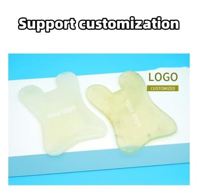 Cina 2024 Naturale in forma di U Xiuyan Giada Gua Sha Scraping Massaggio Tavola per Massaggio Corpo Intero Massaggio Facciale Massaggiatore Strumento di Bellezza della Pelle in vendita